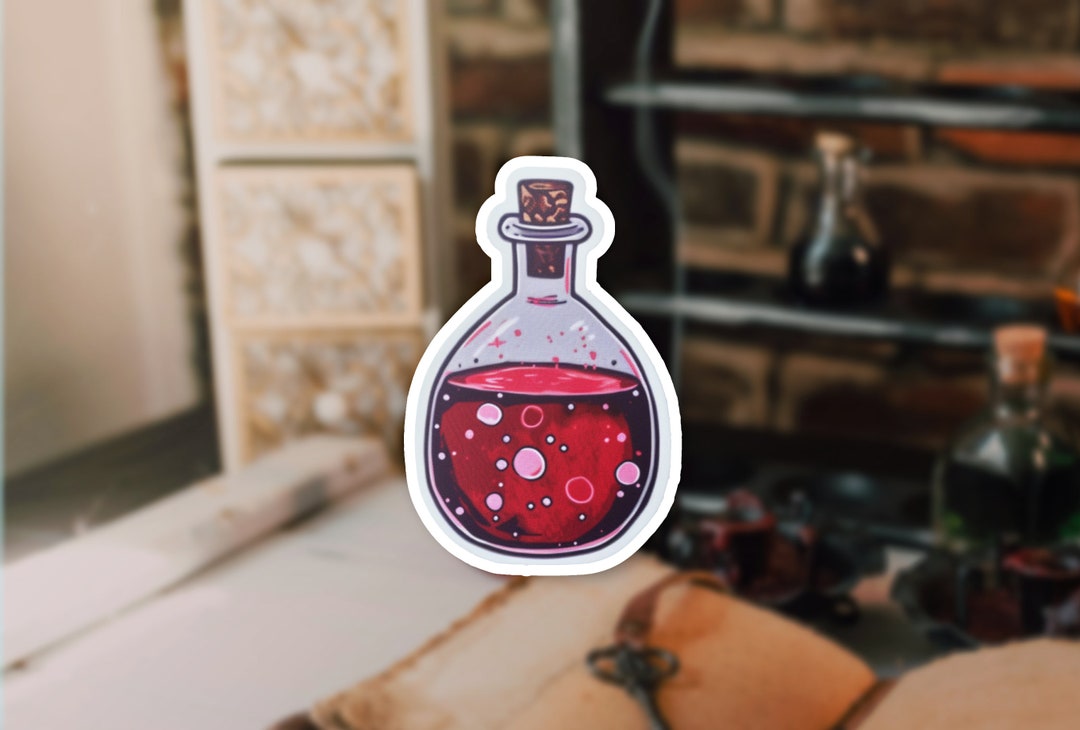 Potion Bottle Vinyl Sticker, Witchy Decal, Laptop Sticker, Water Bottle ...