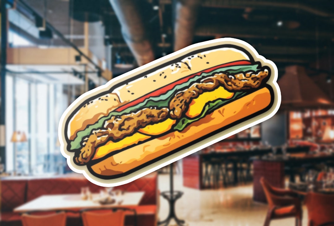Mouthwatering Philly Cheesesteak Sticker, Food Lover Gift, Food Truck ...