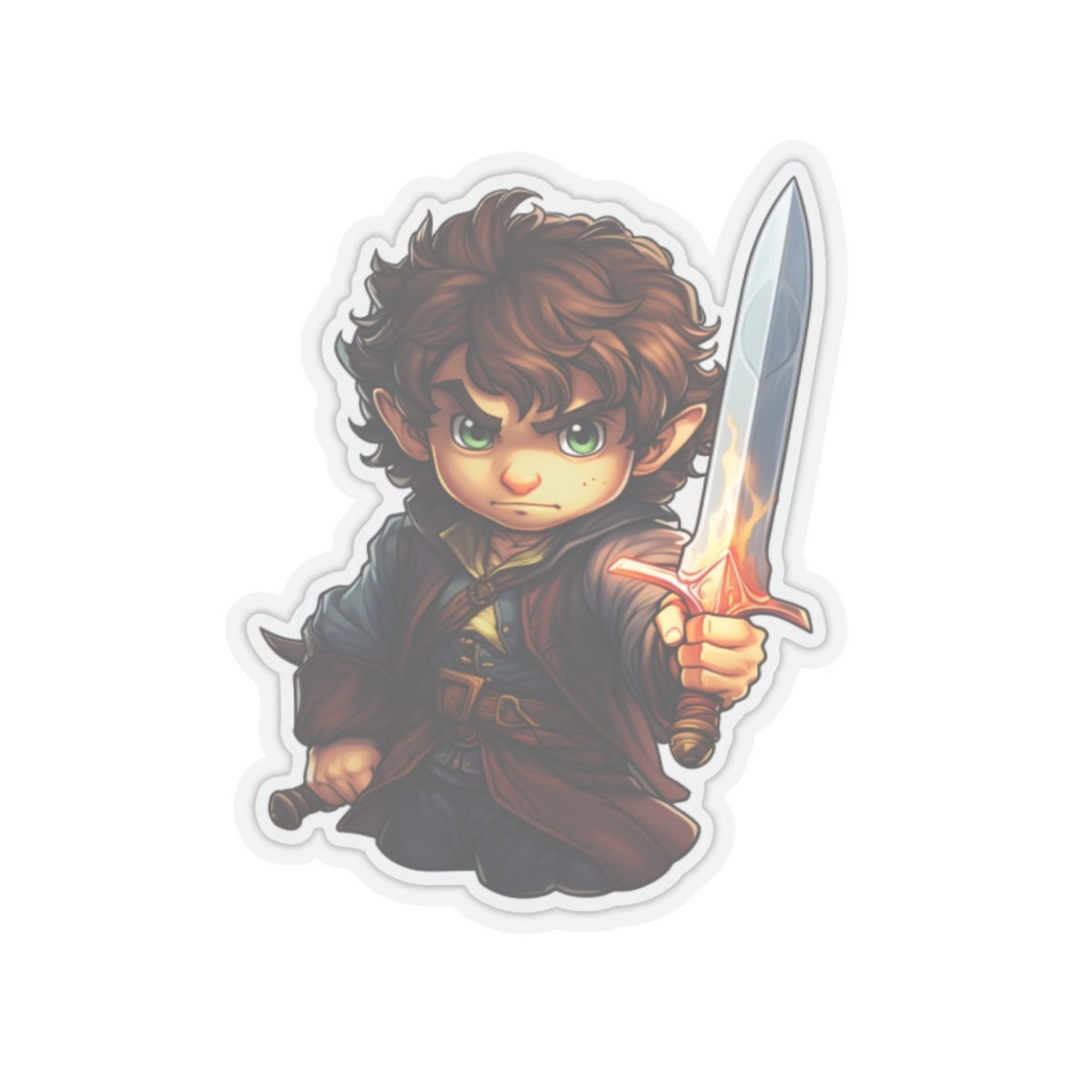 Bilbo Baggins Sticker, Lord of the Rings Decal, Vinyl Laptop Sticker ...