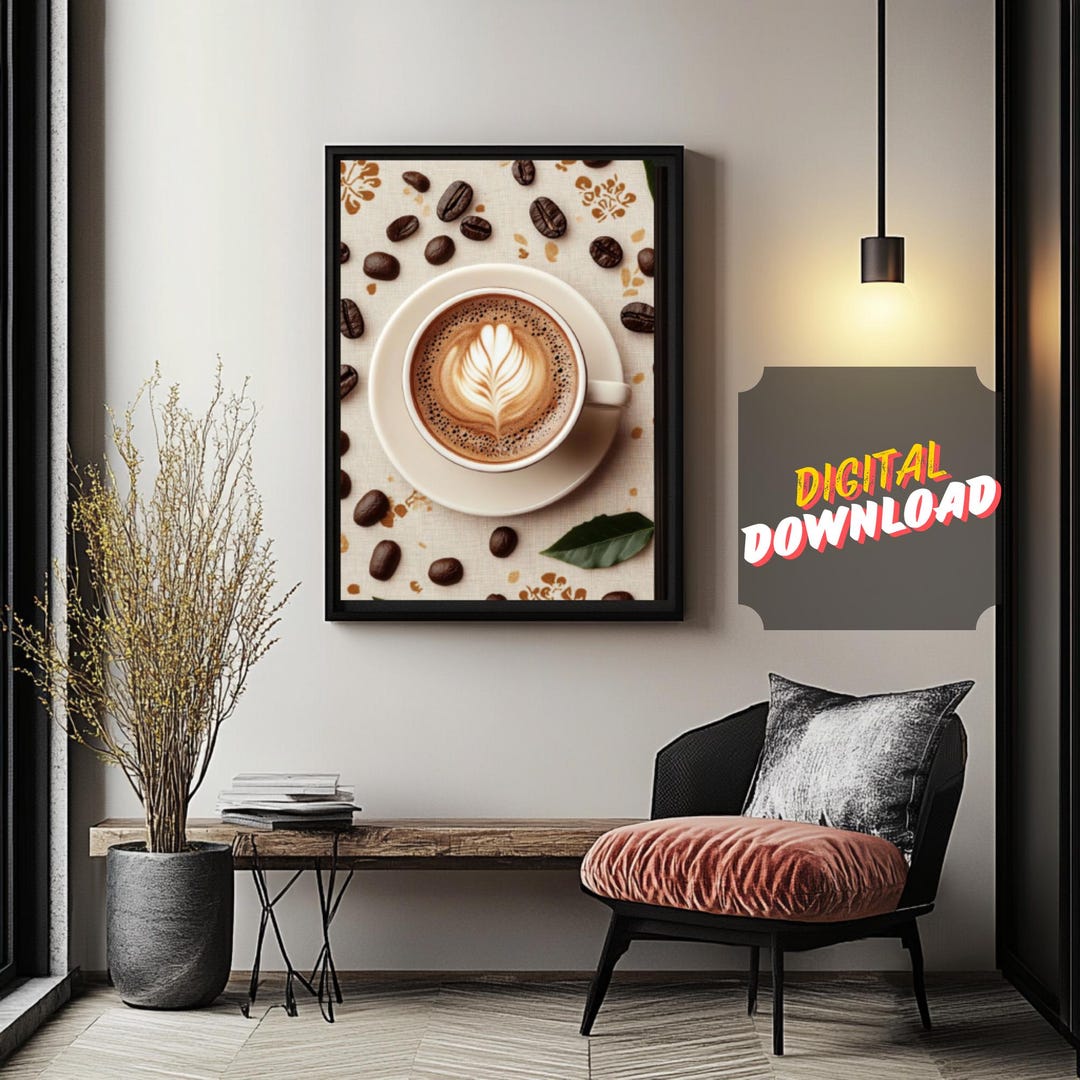Coffee Art Prints | Kitchen Wall Decor | Digital Download | Espresso ...