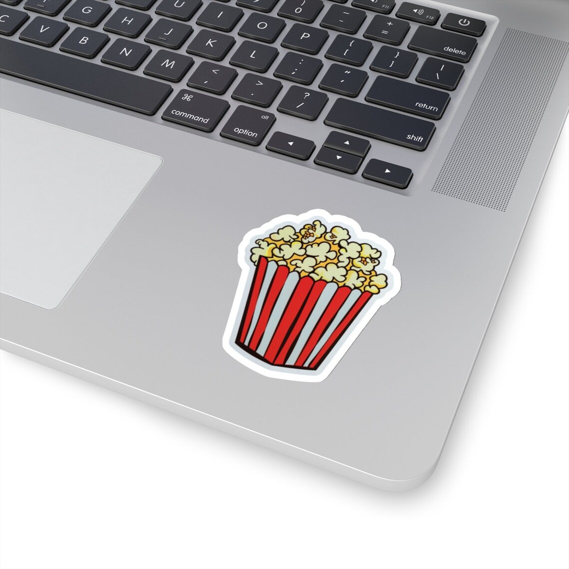 Popcorn Box Vinyl Decal, Theater Snack Sticker, Movie Room Wall Decor ...