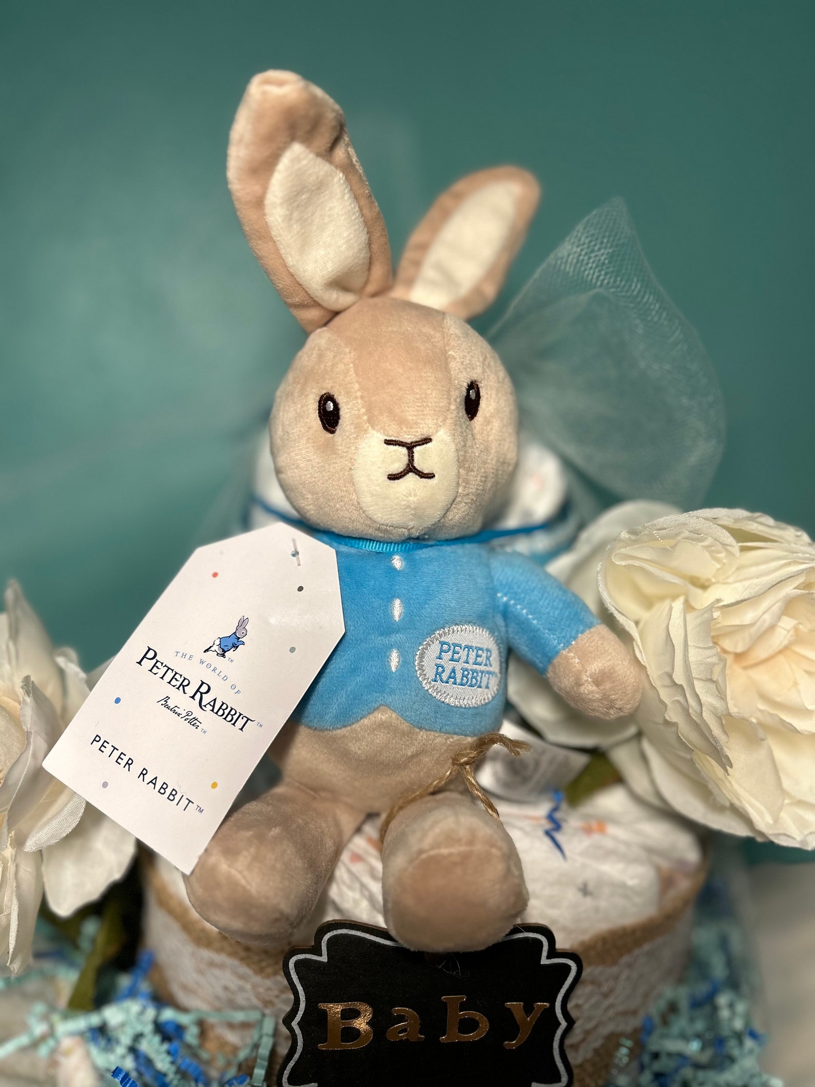 Peter Rabbit Diaper Cake , Baby Shower Centerpiece - Etsy