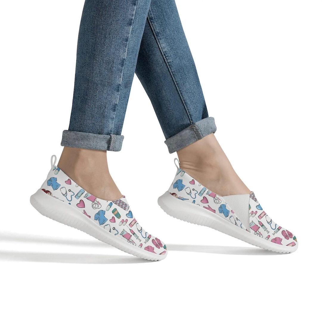 Nursing Slip on Shoes Nursing Sandals CNA Lightweight Shoes Medical ...