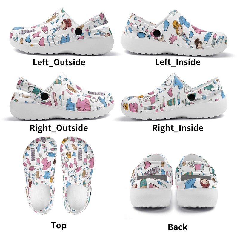 Nursing Shoes CNA Lightweight Clogs Medical Assistant Healthcare ...