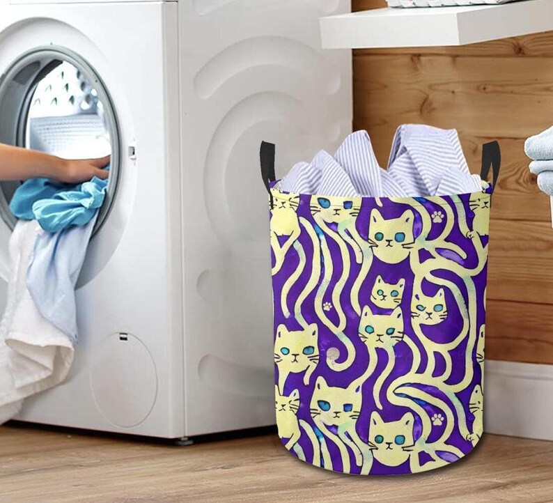 Cat Laundry Basket Minimalist Laundry Hamper Laundry Bags Holder, Cute ...