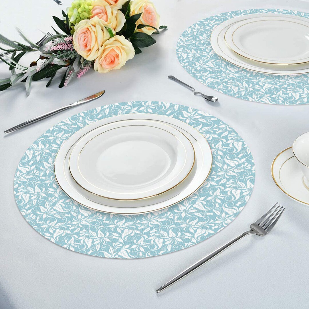 Toile French Design Placemat, Modern Home Decor Placemats X 4 ...