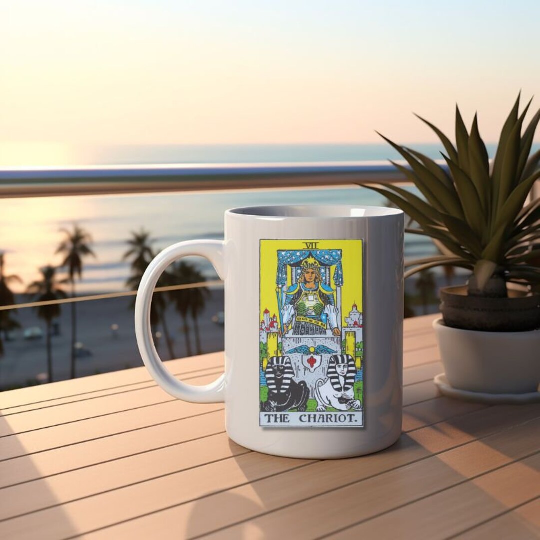 The Chariot Tarot Card Mugs Tarot Card Mug Tarot Mug Witchy - Etsy