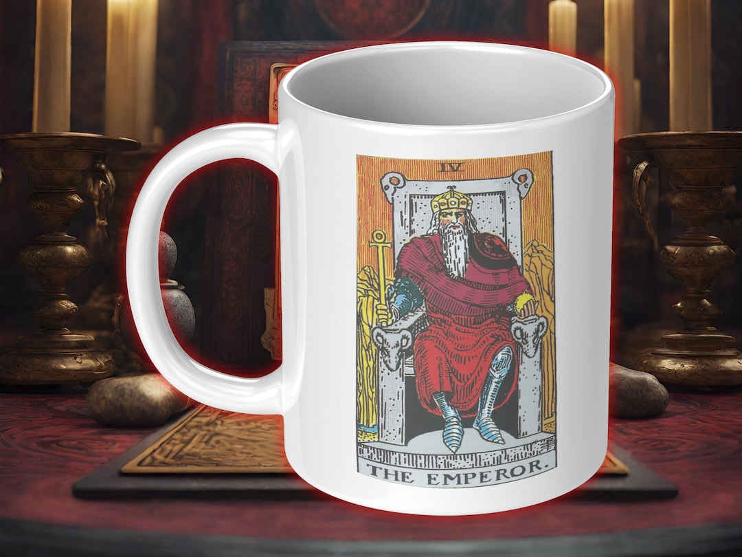 The Emperor Tarot Card Mugs, Tarot Card Mug, Tarot Mug, Witchy Mug ...