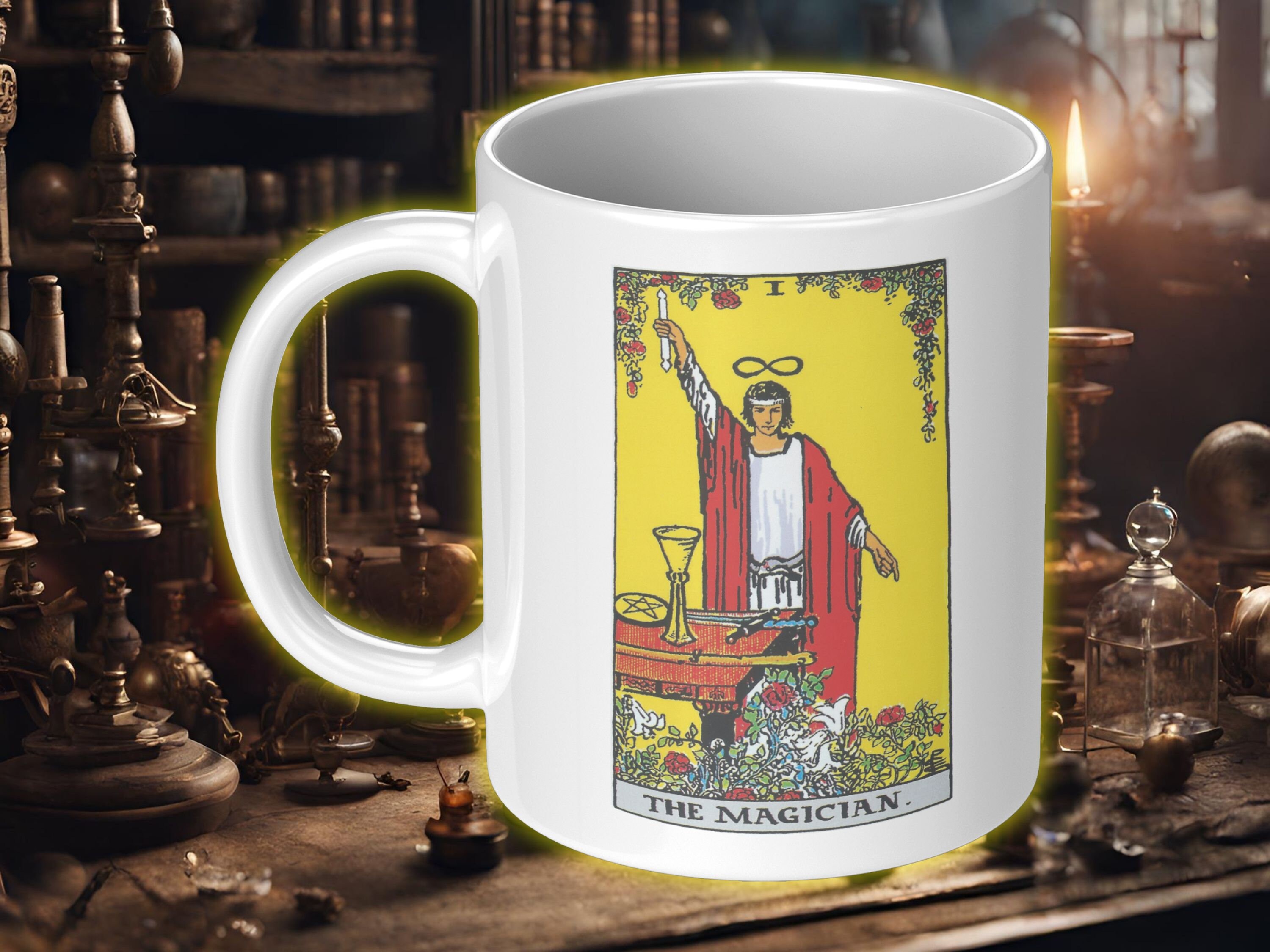 The Magician Tarot Card Mug, Tarot Card Mug, Tarot Mug, Witchy Mug ...