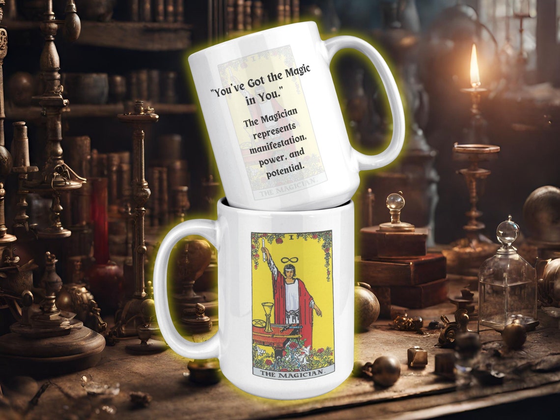 The Magician Tarot Card Mug, Tarot Card Mug, Tarot Mug, Witchy Mug ...