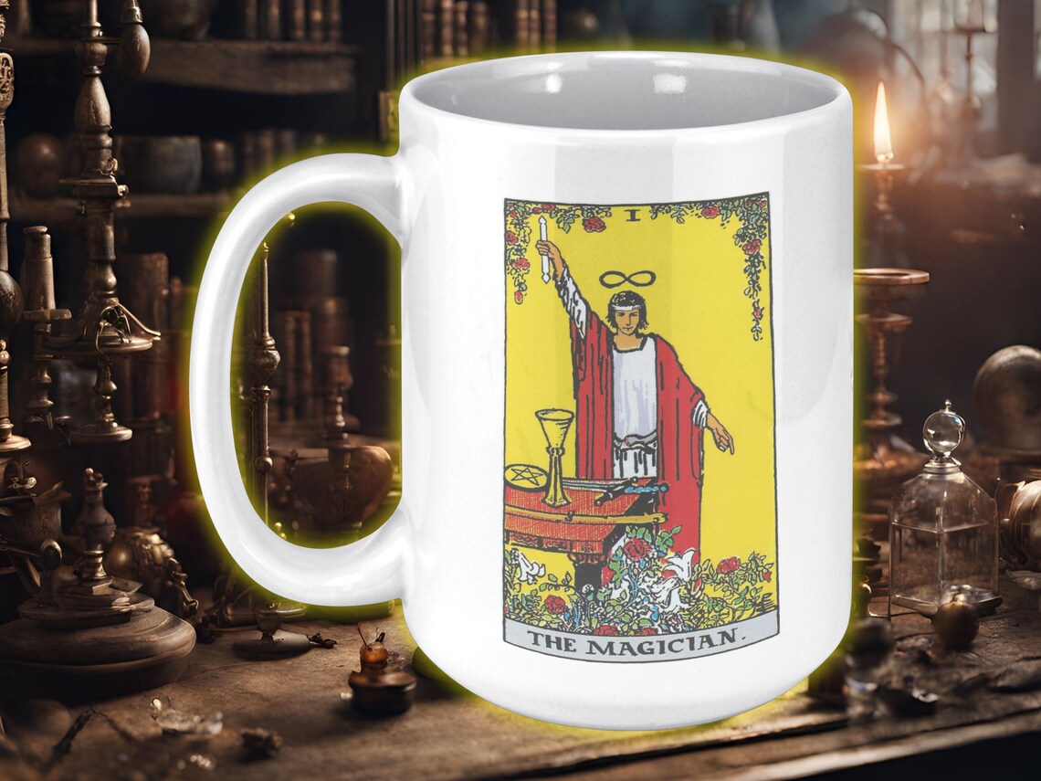 The Magician Tarot Card Mug, Tarot Card Mug, Tarot Mug, Witchy Mug ...