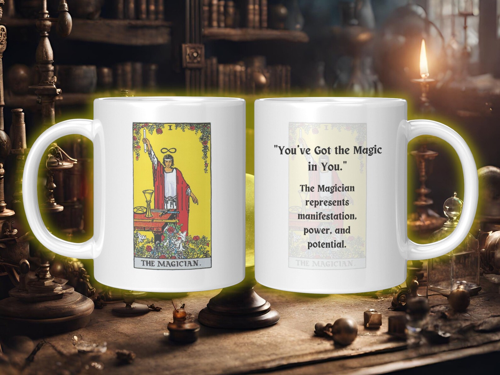 The Magician Tarot Card Mug, Tarot Card Mug, Tarot Mug, Witchy Mug ...