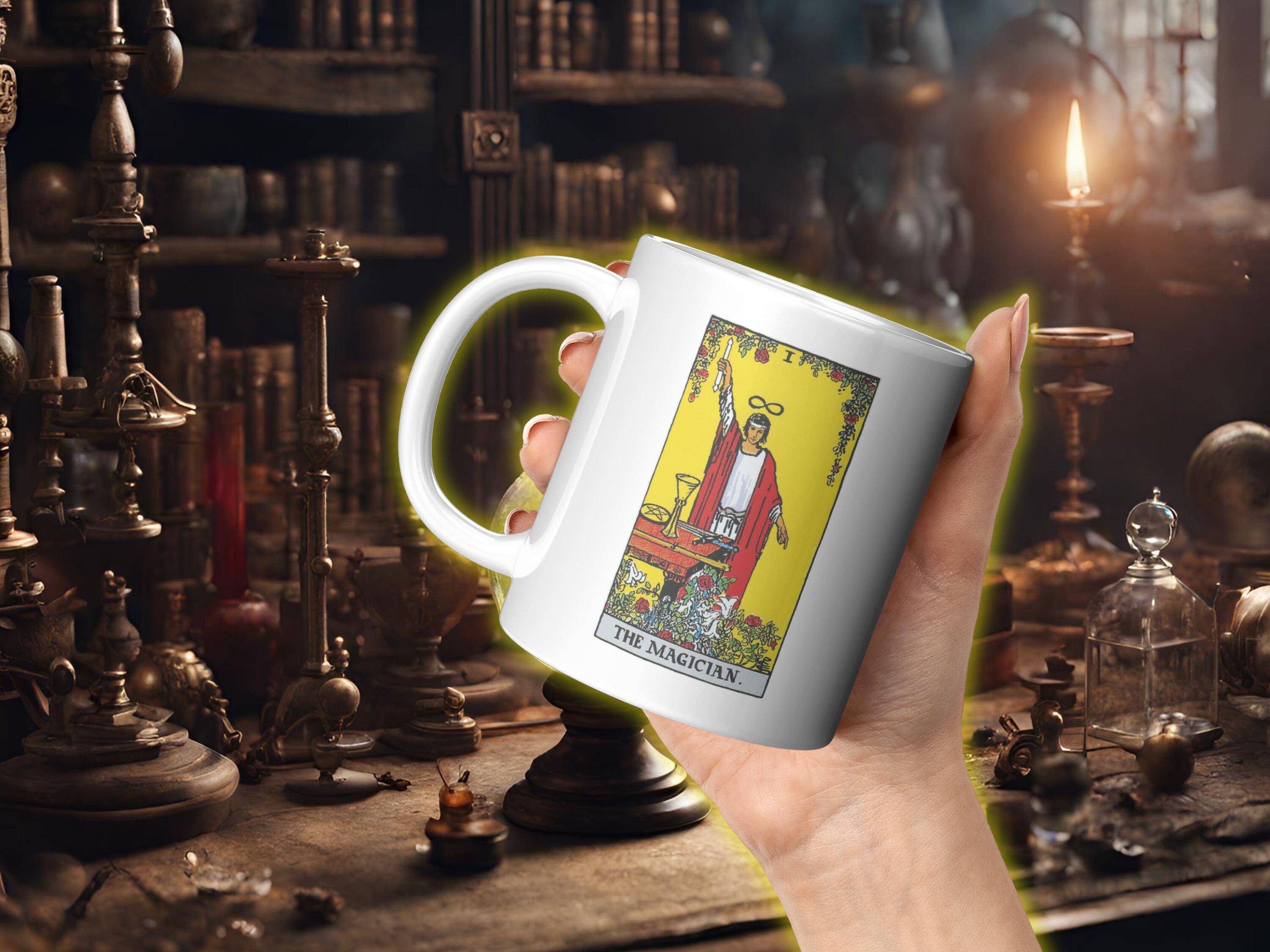 The Magician Tarot Card Mug, Tarot Card Mug, Tarot Mug, Witchy Mug ...