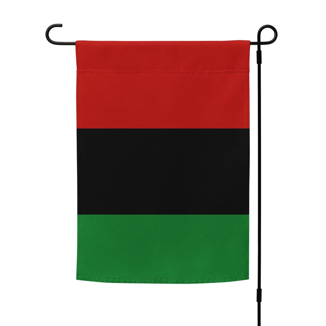 Red, Black, and Green Liberation Flag Garden Flag, 12x17 RBG Flag ...