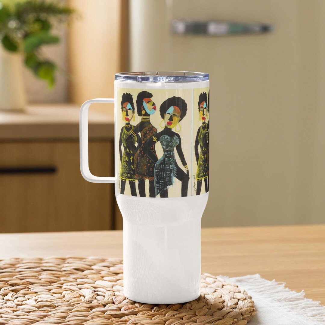 African Women X 3 Travel Mug With a Handle, African American Art ...