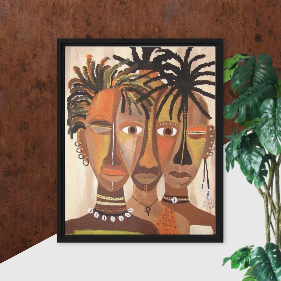 African Venn Diaspora, 16x20, Framed African Painting, African Women ...