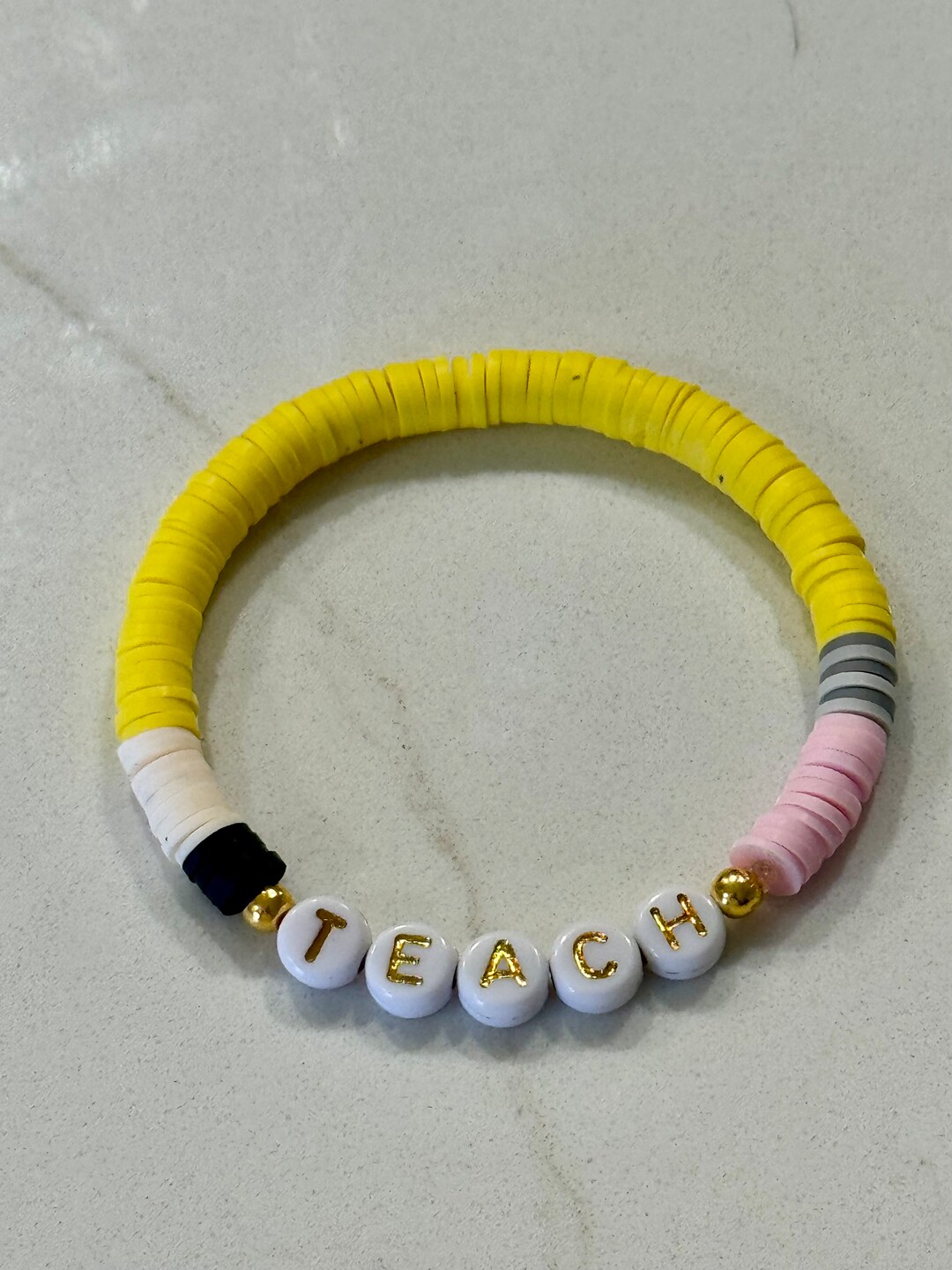 Teacher Pencil Bracelet - Etsy