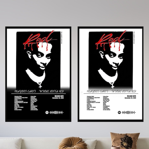 Playboi Carti Poster Whole Lotta Red - Etsy