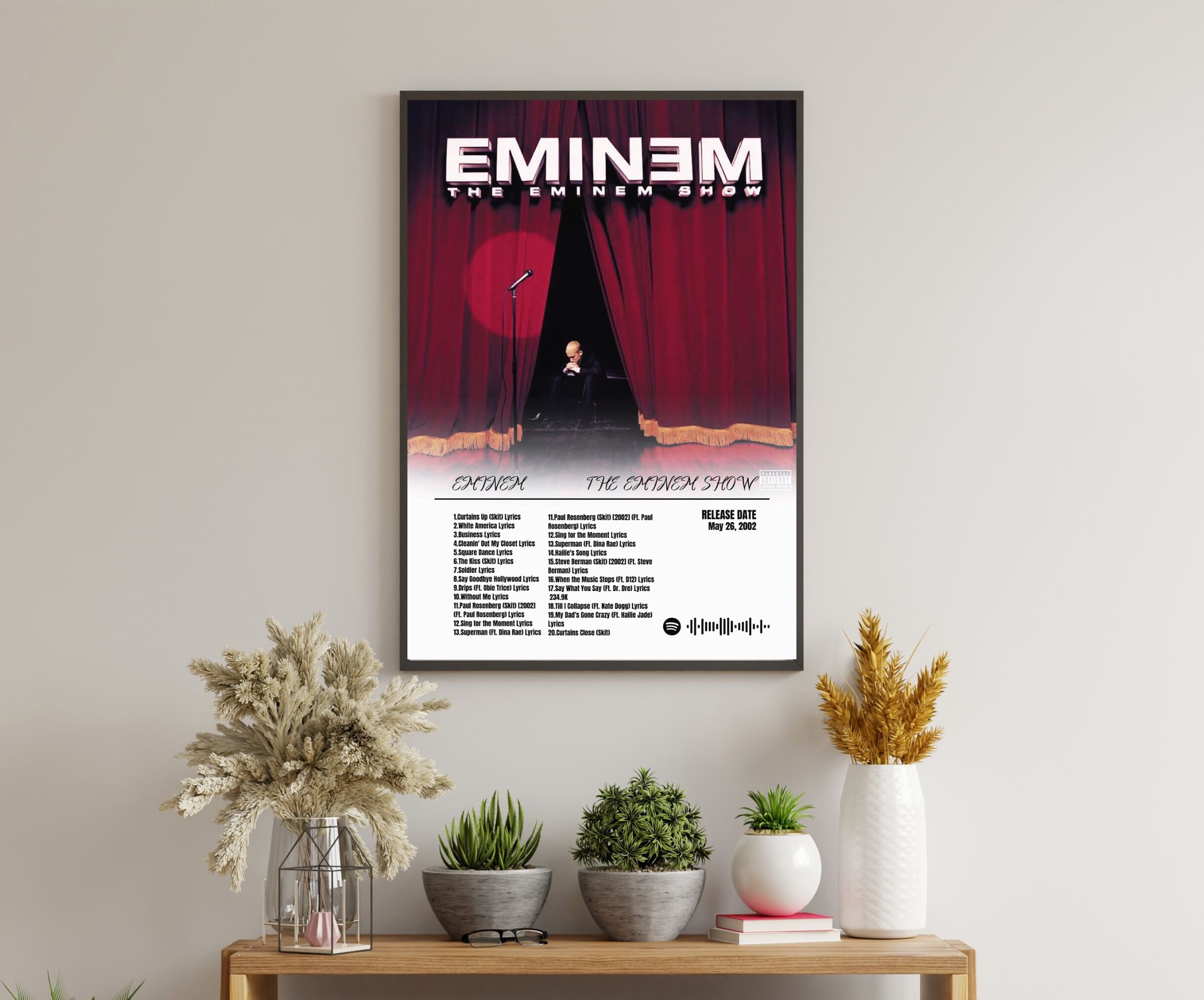 Eminem Poster / The Eminem Show Poster / The Eminem Show Tracklist ...