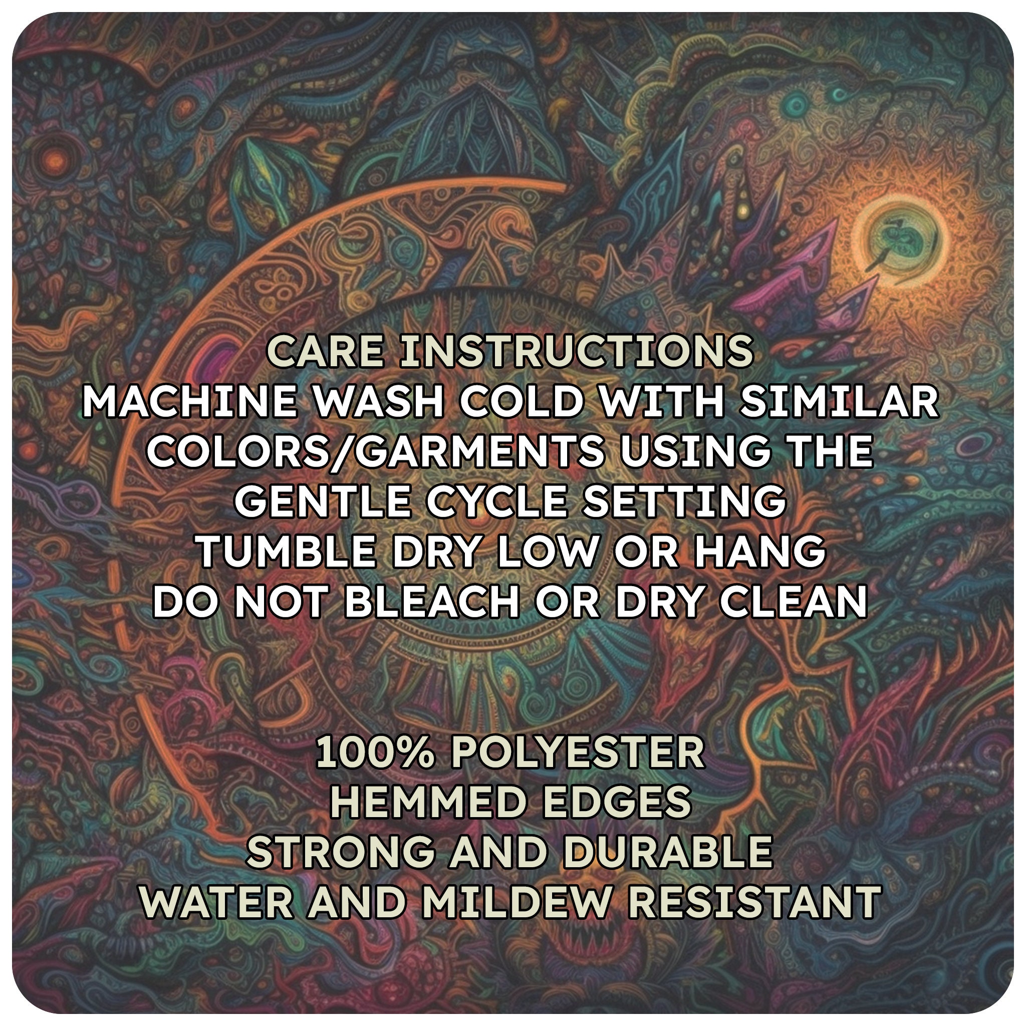 Vibrant Psychedelic Tapestry, Trippy Sunrise Tapestry, Colorful Home ...