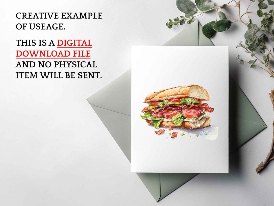 Sub Sandwiches Clipart SVG, Sandwich Clipart, Food Illustrations ...