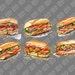 Sub Sandwiches Clipart SVG, Sandwich Clipart, Food Illustrations ...