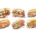 Sub Sandwiches Clipart SVG, Sandwich Clipart, Food Illustrations ...