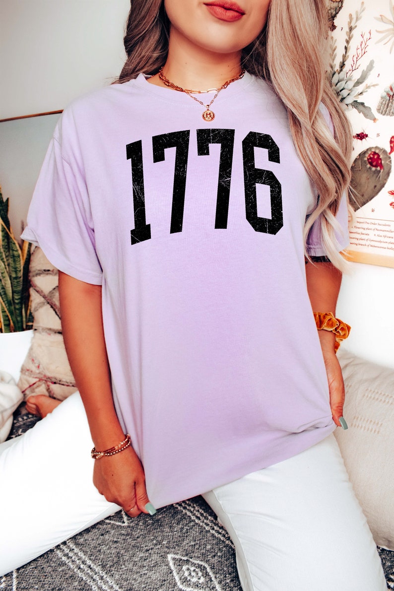 Comfort Colors® American 1776 Shirt, Retro USA Shirt, 4th of July Shirt ...
