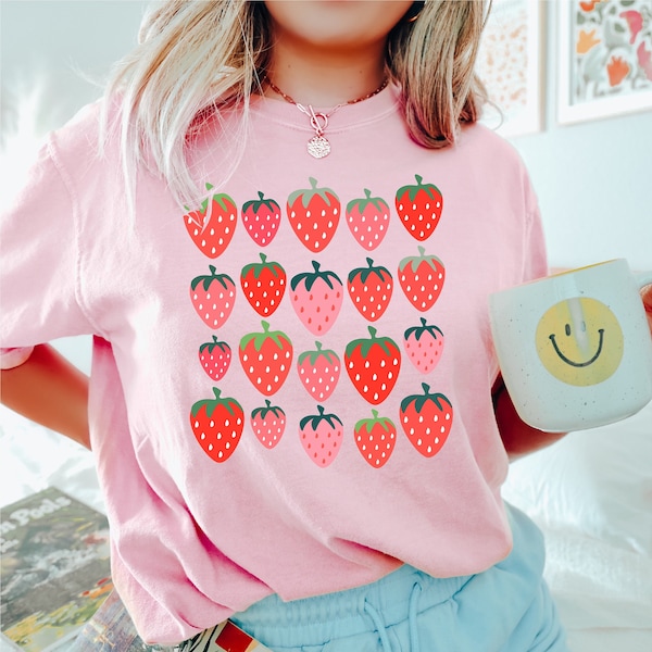 Strawberry Shirt - Etsy