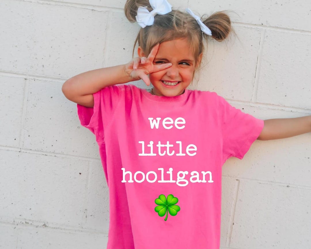 Comfort Colors® Wee Little Hooligan Kids Shirt, St Patricks Day Kid ...