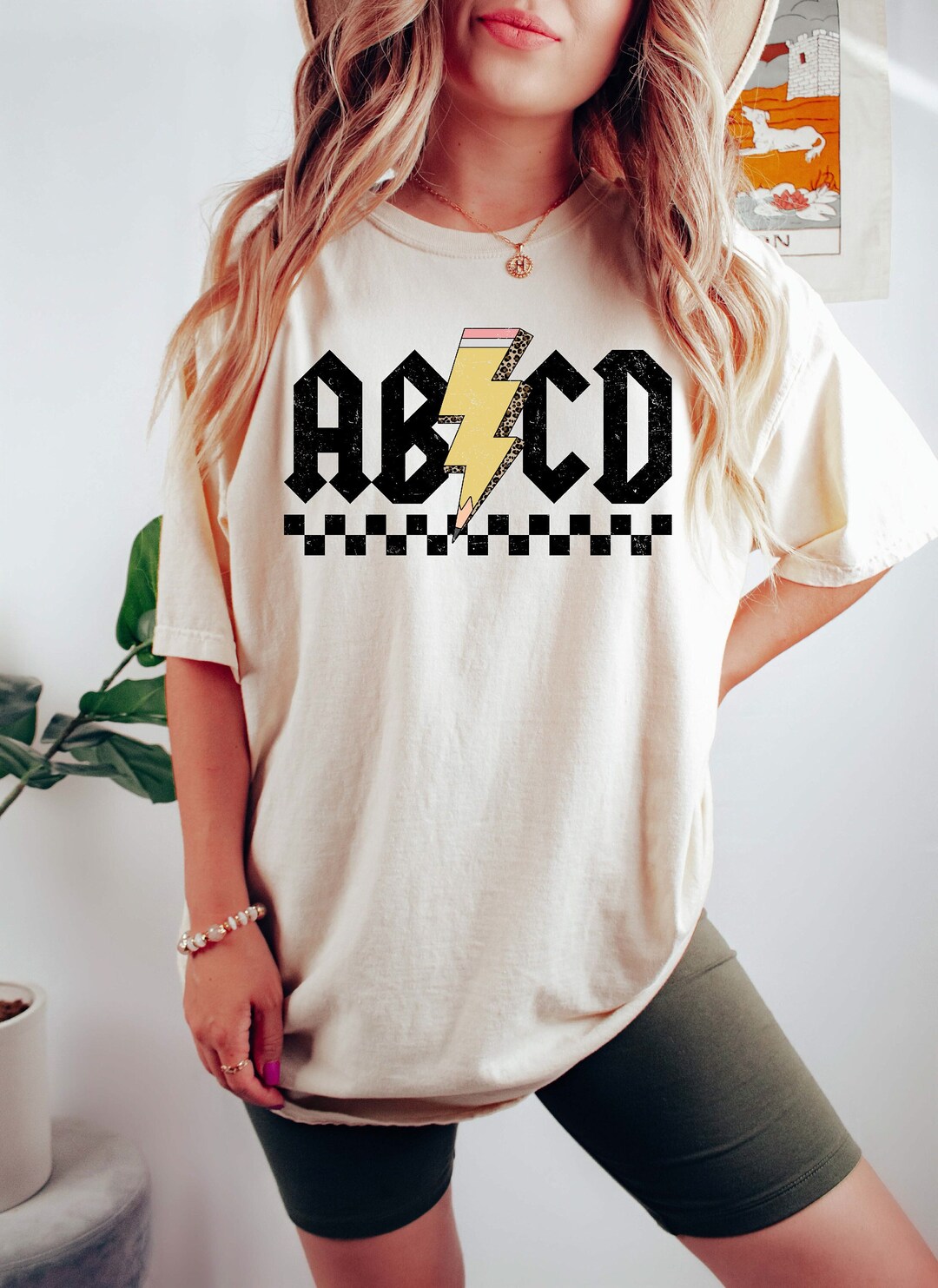 Comfort Colors® Retro ABCD Teacher Shirt, Kindergarten Teacher Shirt ...