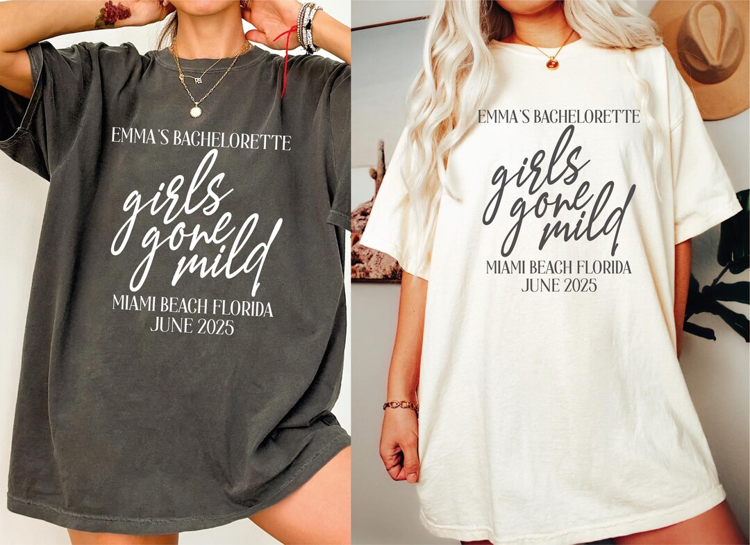 Comfort Colors® Girls Gone Mild Bachelorette Party Shirt, Spa ...