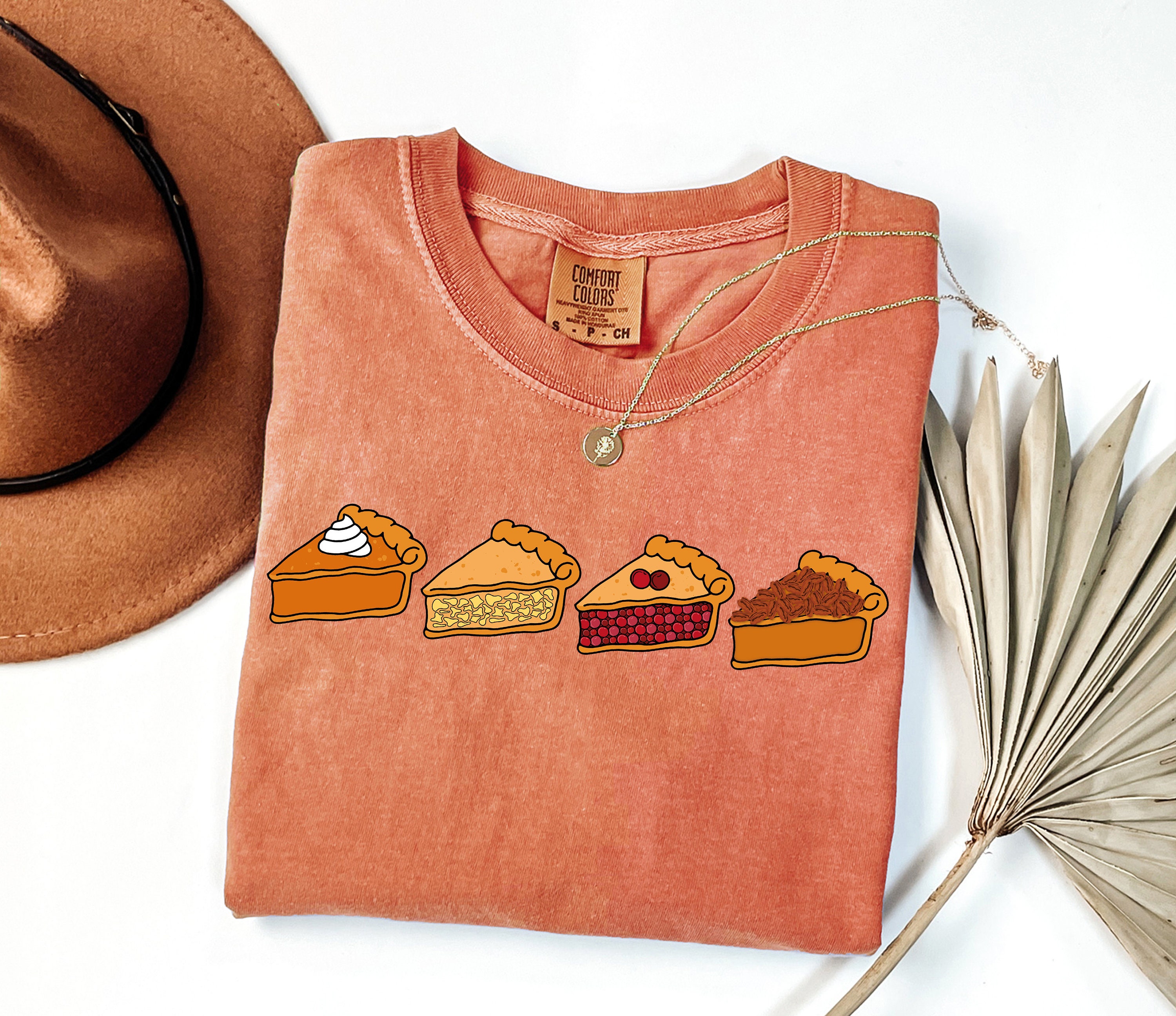 Comfort Colors® Thanksgiving Pie Shirt, Pumpkin Pies Shirt ...