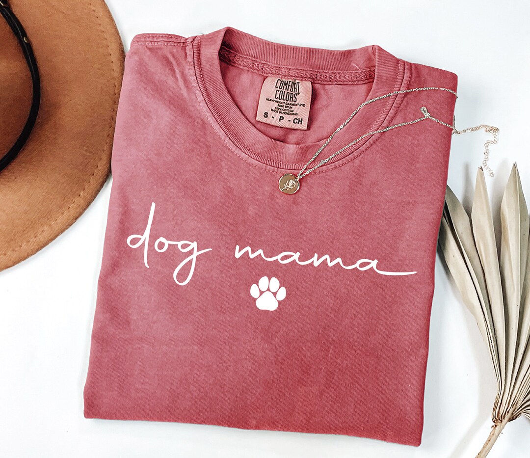 Comfort Colors® Dog Mama Paw Shirt, Dog Mom Gift, Mothers Day Gift for ...