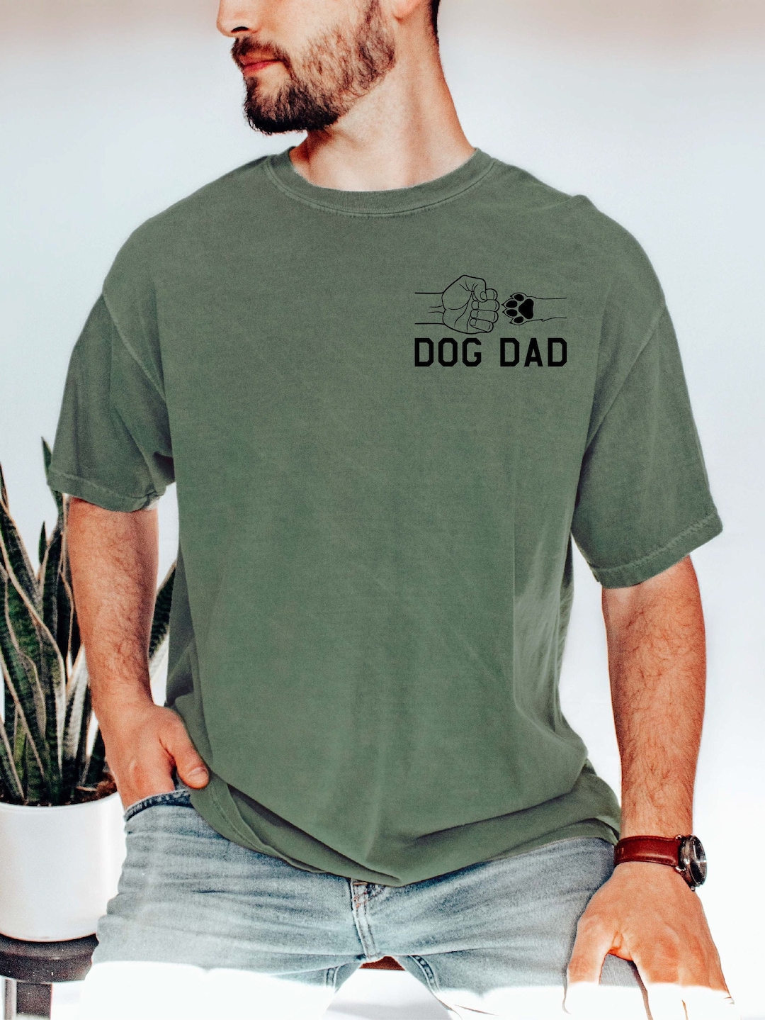Comfort Colors® Dog Dad Shirt, Dog Lover Shirt, Funny Dog Tee, Dog ...
