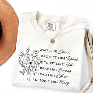 Comfort Colors® Religious Shirt, Women of the Bible Shirt, Bible Verse ...