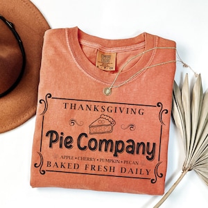 Comfort Colors® Thanksgiving Pie Shirt, Pumpkin Pie Shirt, Thanksgiving ...