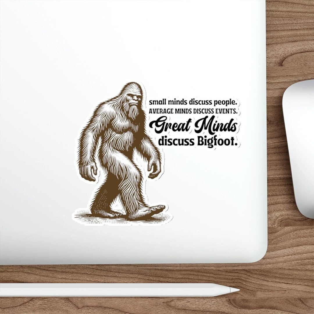 Sasquatch Decal, Bigfoot Car Window Decal, Sarcastic Sticker, Funny ...