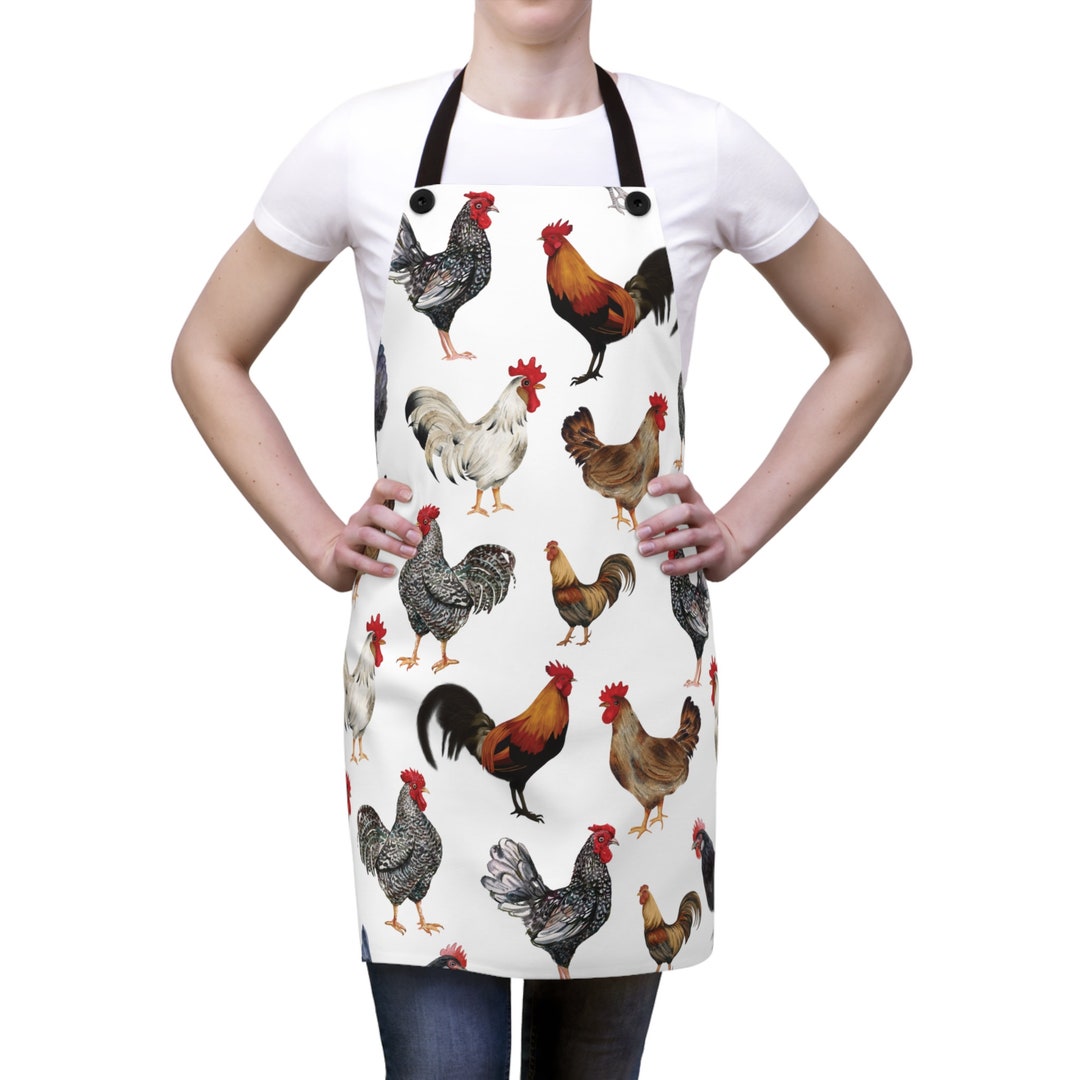 Chicken Apron, Rooster Apron, Funny Cooking Apron, Funny Bakers Apron ...