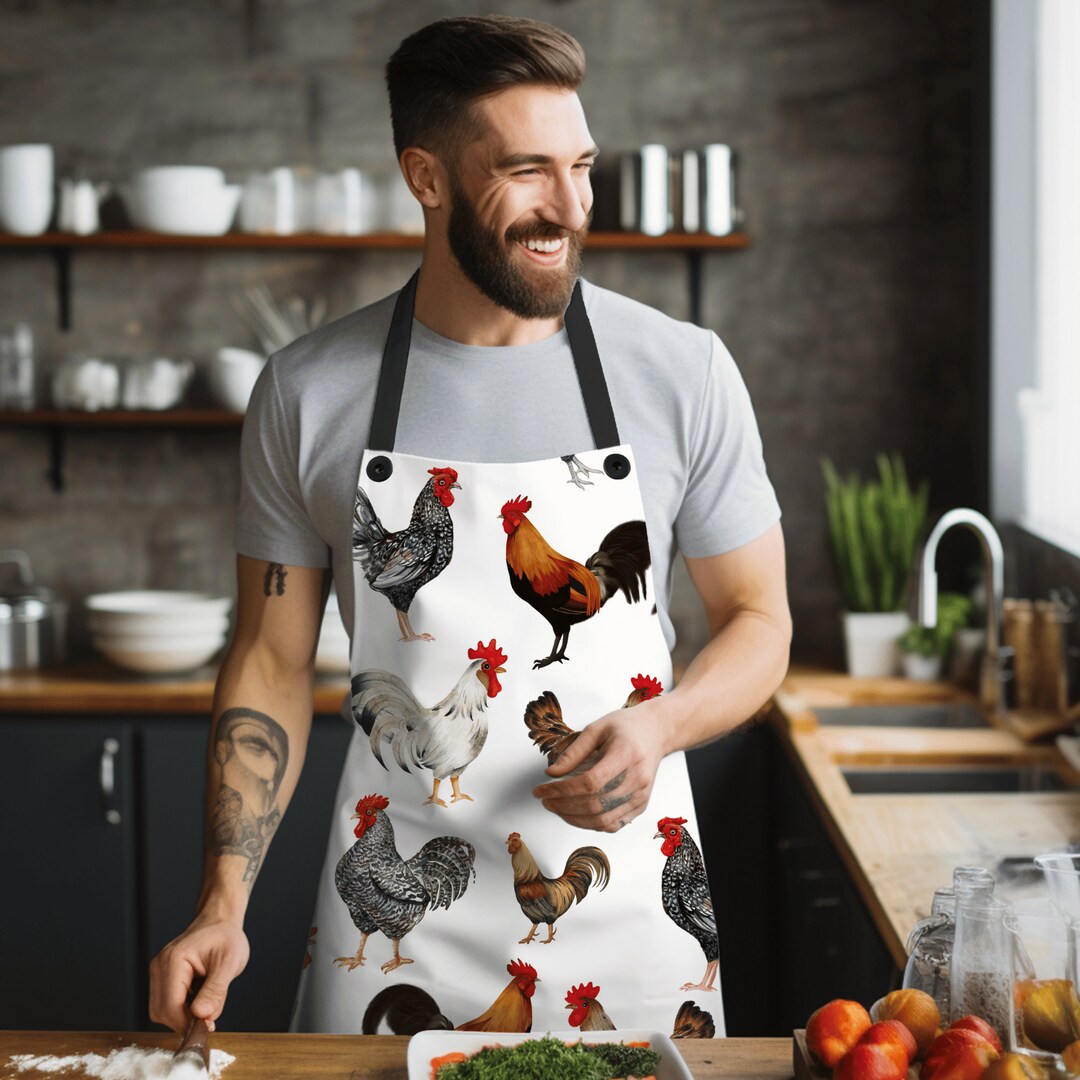 Farm Apron Rooster Apron Funny Cooking Apron Funny Bakers Apron ...