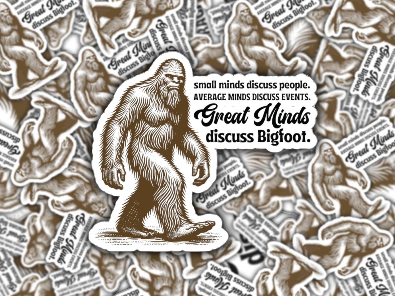Sasquatch Sticker, Bigfoot Car Window Decal, Sarcastic Sticker, Funny ...