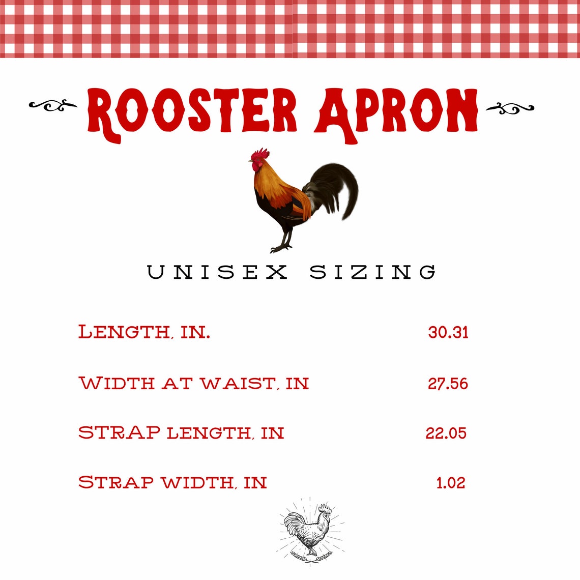 Farm Apron, Rooster Apron, Funny Cooking Apron, Bakers Apron, Farmhouse ...