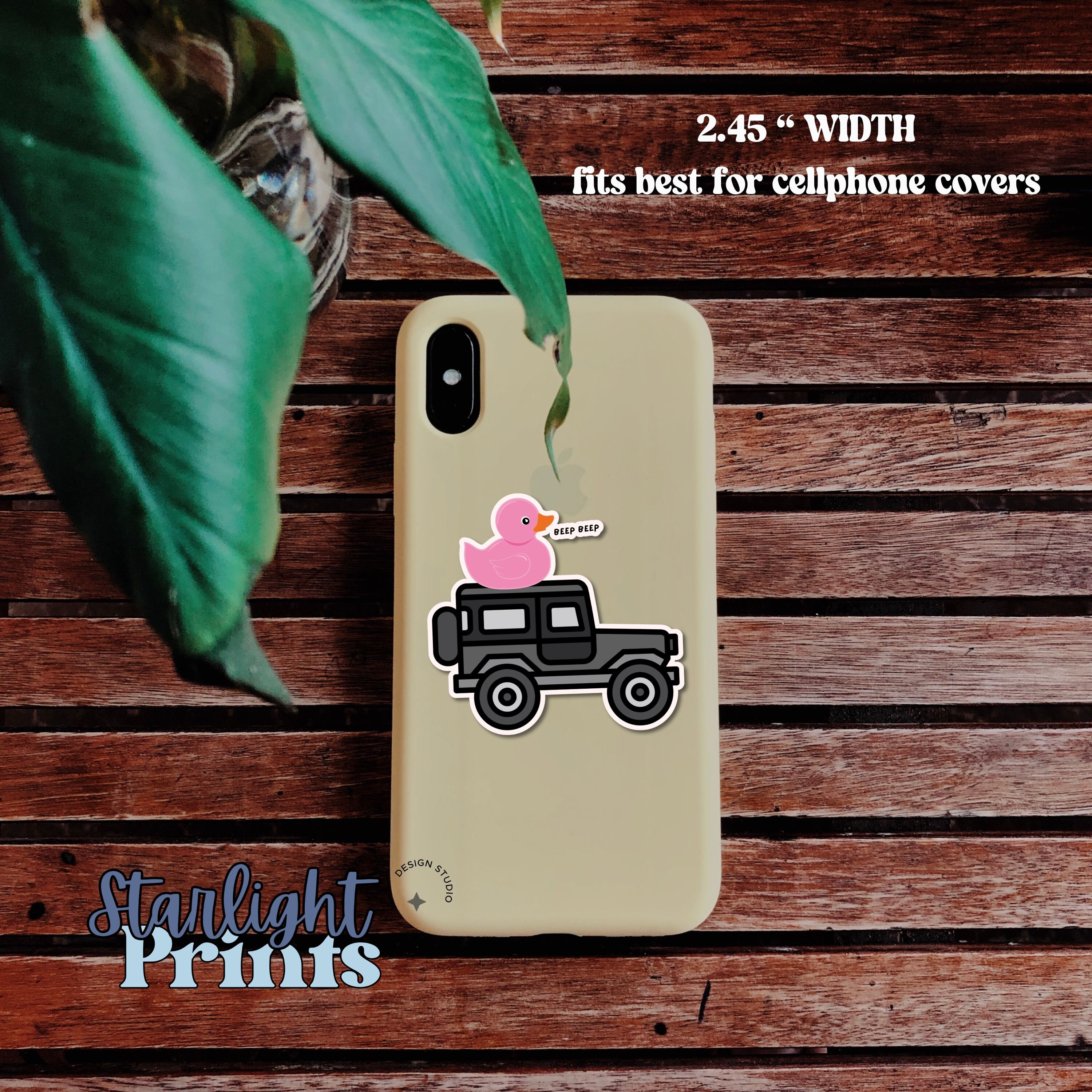 Jeep Duck Sticker, Rubber Duckie Car Decal, Waterproof, Funny Decal for ...