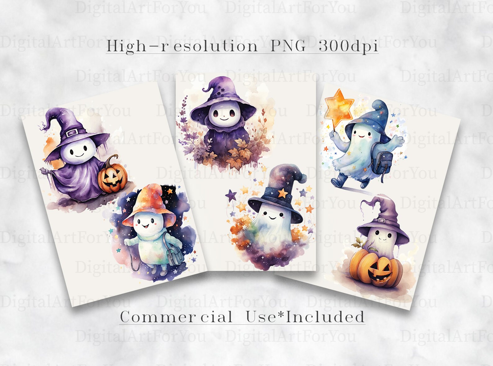 Cute Ghost 25pc Watercolor PNG Halloween PNG Ghost Clipart - Etsy Canada