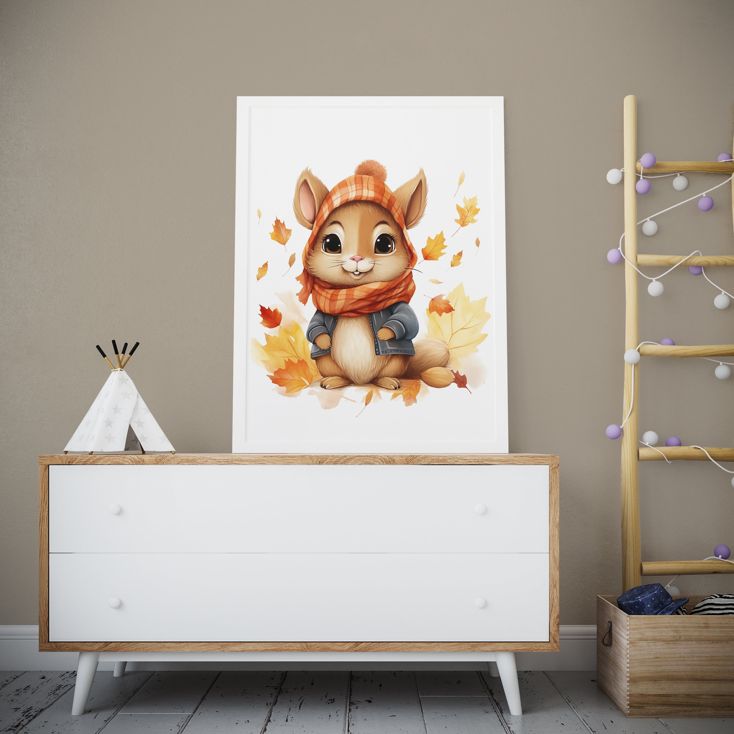 Fall Baby Animals in Leaves 25pc PNG & SVG Baby Animals - Etsy Canada