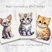 Cute Cat Clipart 25pc PNG & SVG | Cats Breeds |card Making | Printable ...