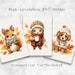 Fall Baby Animals in Leaves 25pc PNG & SVG Baby Animals Clipart ...