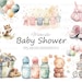 Watercolor Clipart Baby Shower | Baby Monthly Milestone Cliparts ...