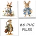 Beatrix Potter Style PNG & SVG Clipart | Baby Shower | Birthday Nursery ...