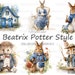 Beatrix Potter Style PNG & SVG Clipart | Baby Shower | Birthday Nursery ...